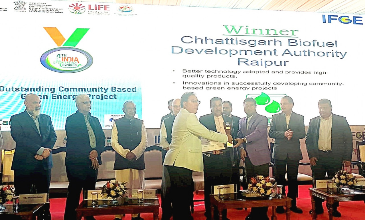 Green Energy Award 2024: Chhattisgarh Biofuel Development Authority ...